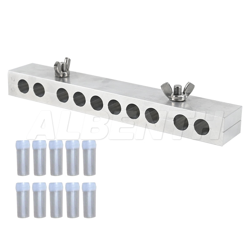 10 holes 2.0g Bullet-shaped Suppository Mold Manual Aluminum Alloy Sup ...