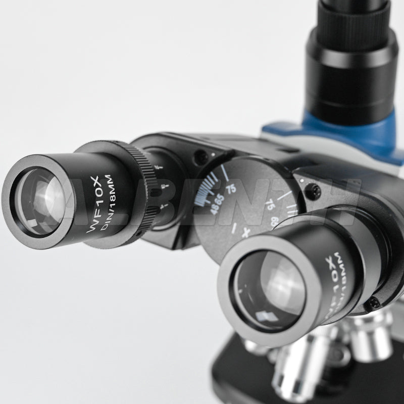 Albenth KHU-210T 40X-2500X Professional LED Brightfield Trinocular Mic ...