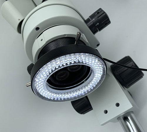 144-LED Direction-Adjustable Microscope Ring Light with Adapter for St ...