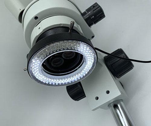 144-LED Direction-Adjustable Microscope Ring Light with Adapter for St ...